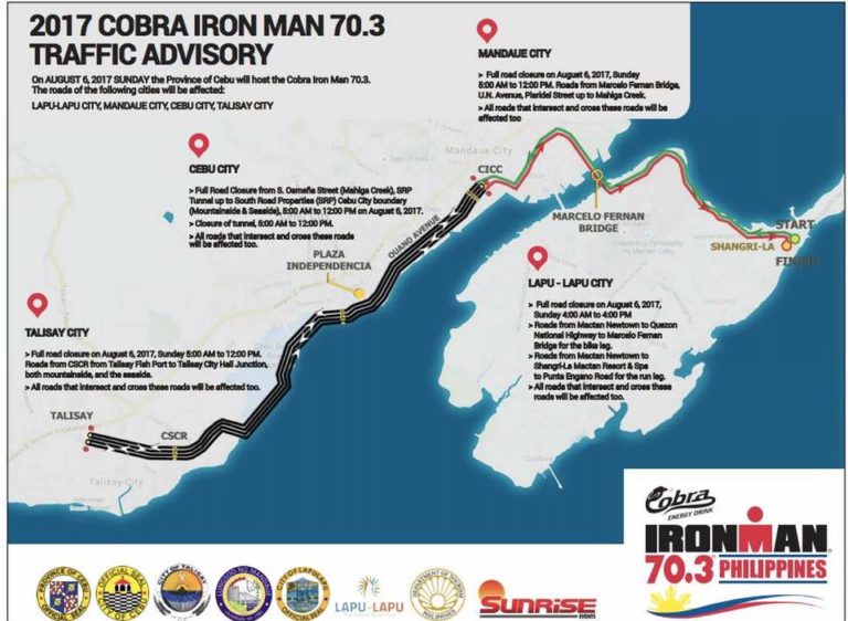 Leave early for airport and piers; stay away from IronMan routes | Cebu ...