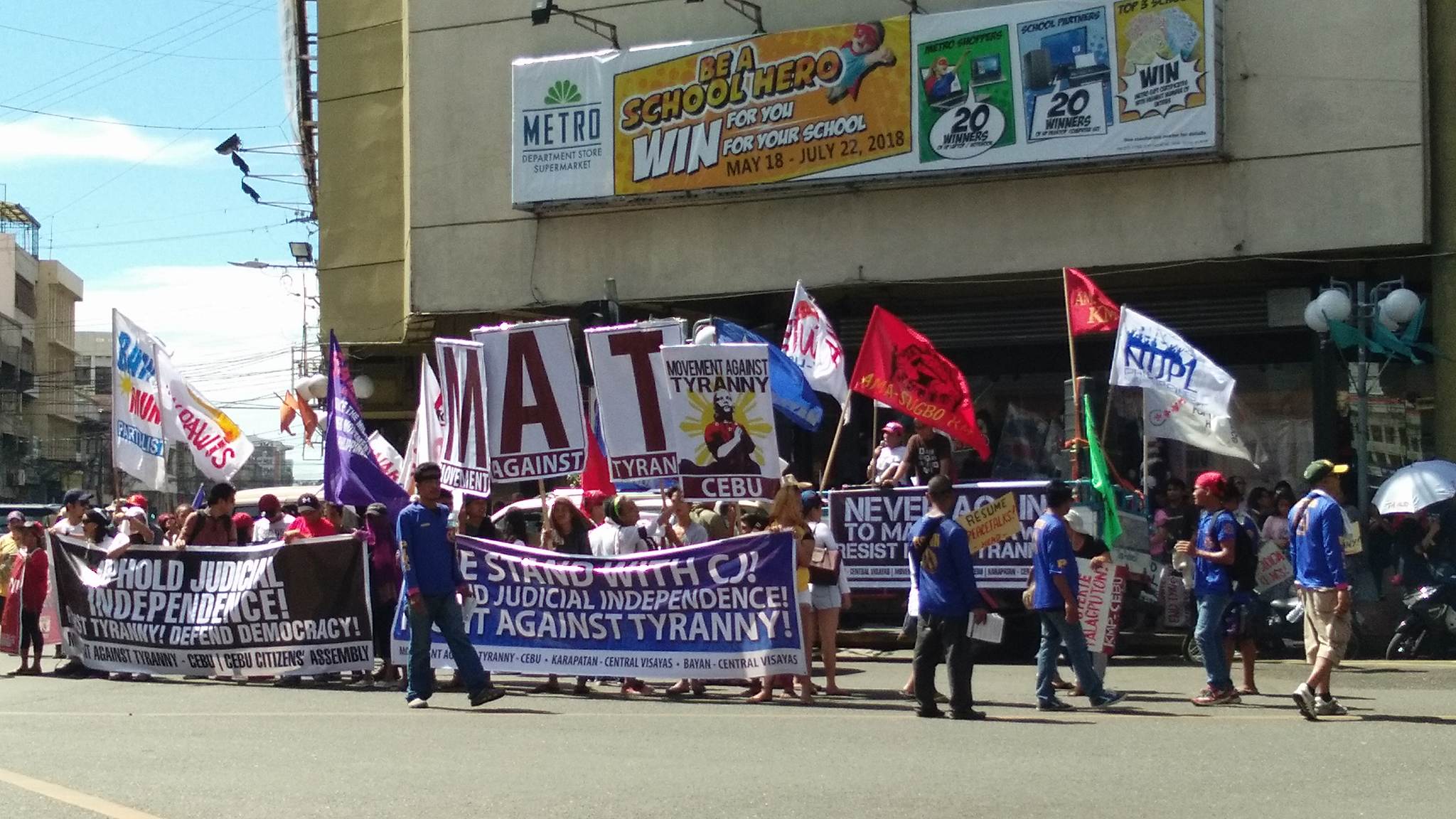 Groups hold another protest rally, calls for Duterte resignation | Cebu ...