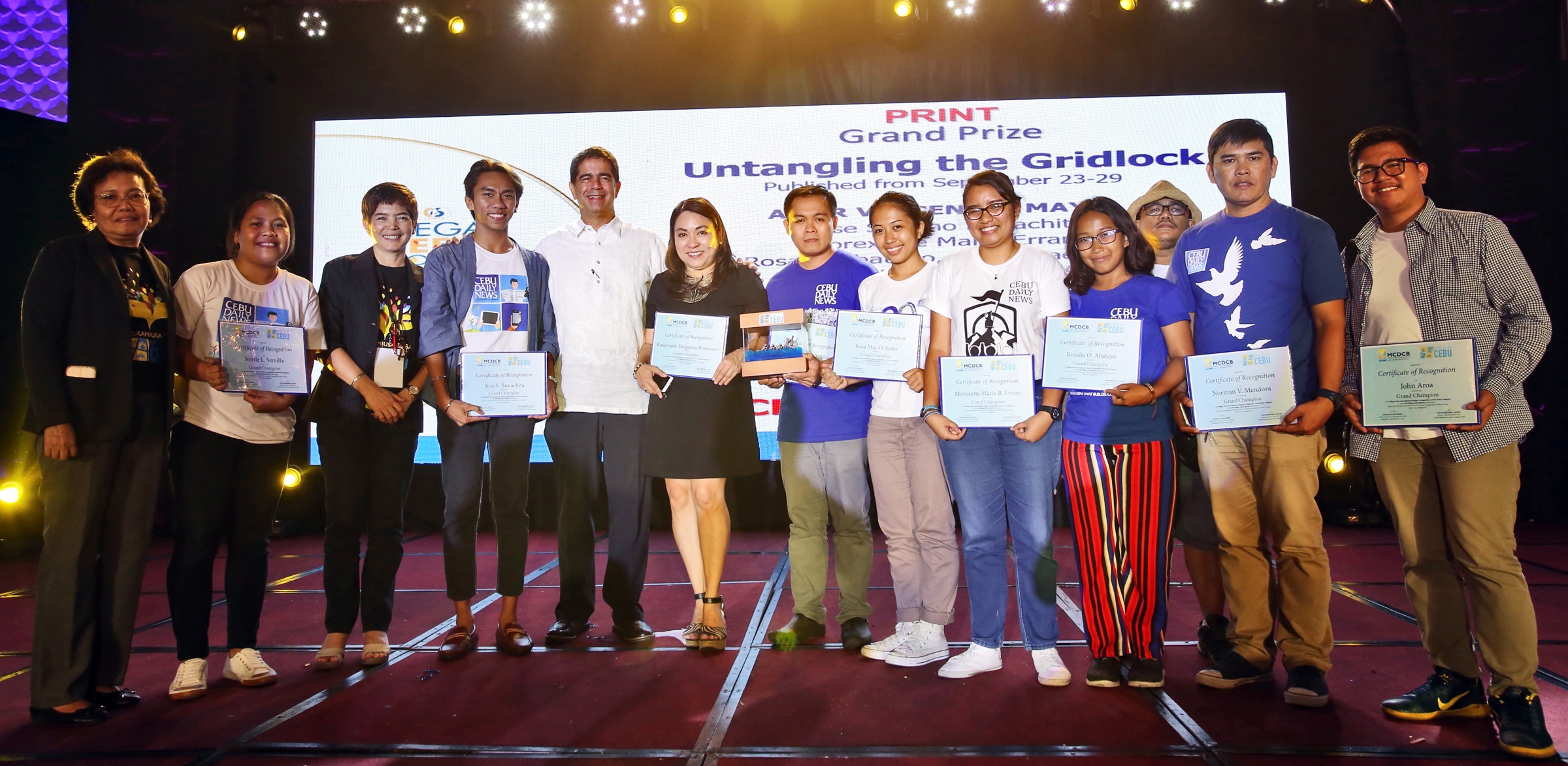 CDN wins grand prize in the Mega Cebu Investigative Report Competition ...