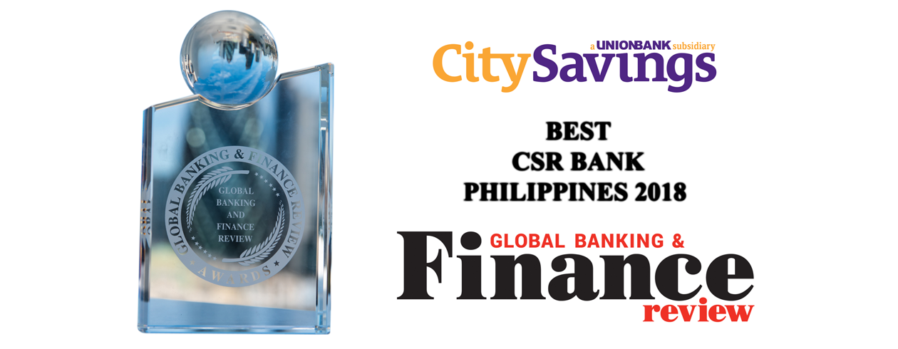 CitySavings named as Best CSR Bank Philippines 2018 | Cebu Daily News