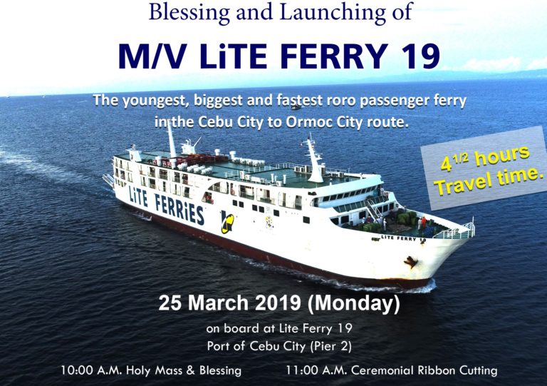 Lite Ferries Launches Bigger Ship for Cebu City –Ormoc City Route ...