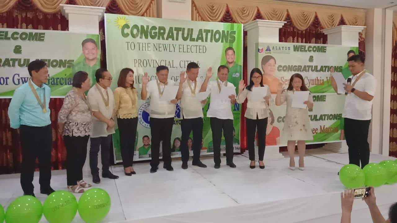 Villar, Marcos in Alayon party oathtaking ceremony in Carcar | Cebu ...