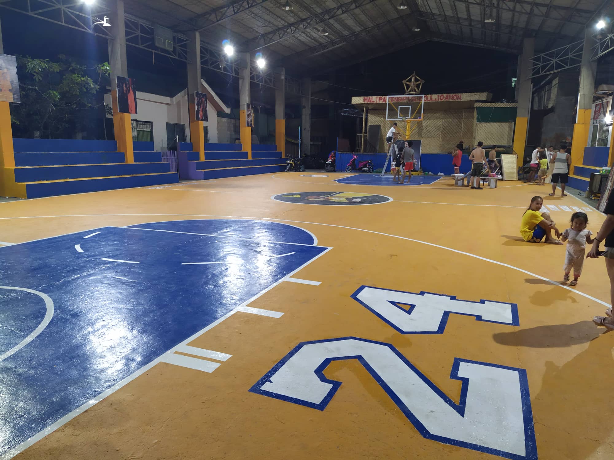 Duljo Fatima basketball court vibrant in Lakers colors as tribute to ...