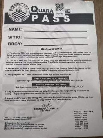 QR coding, vehicle coding for passes in Cebu City | Cebu Daily News