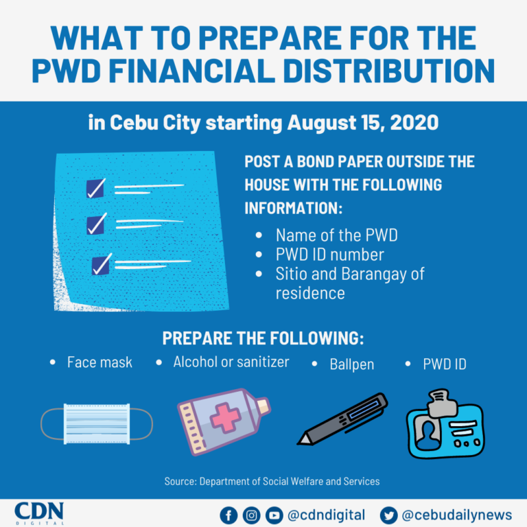 What to expect in the distribution of cash aid for PWDs? | Cebu Daily News