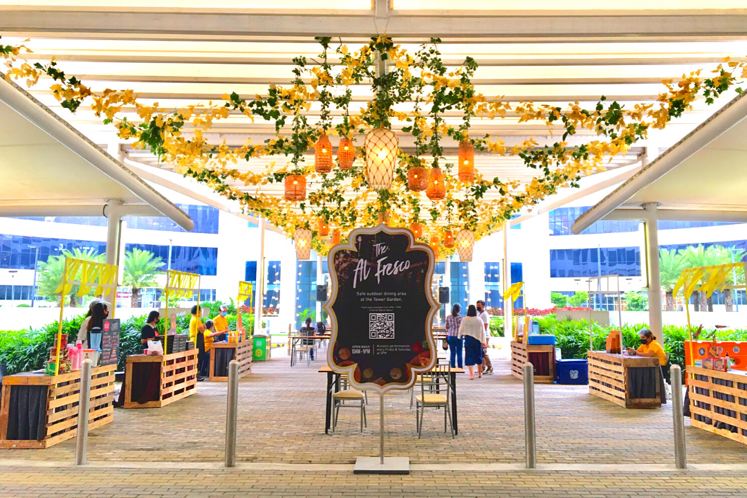 Check out this newest hangout place — The Al Fresco at the Tower Garden ...