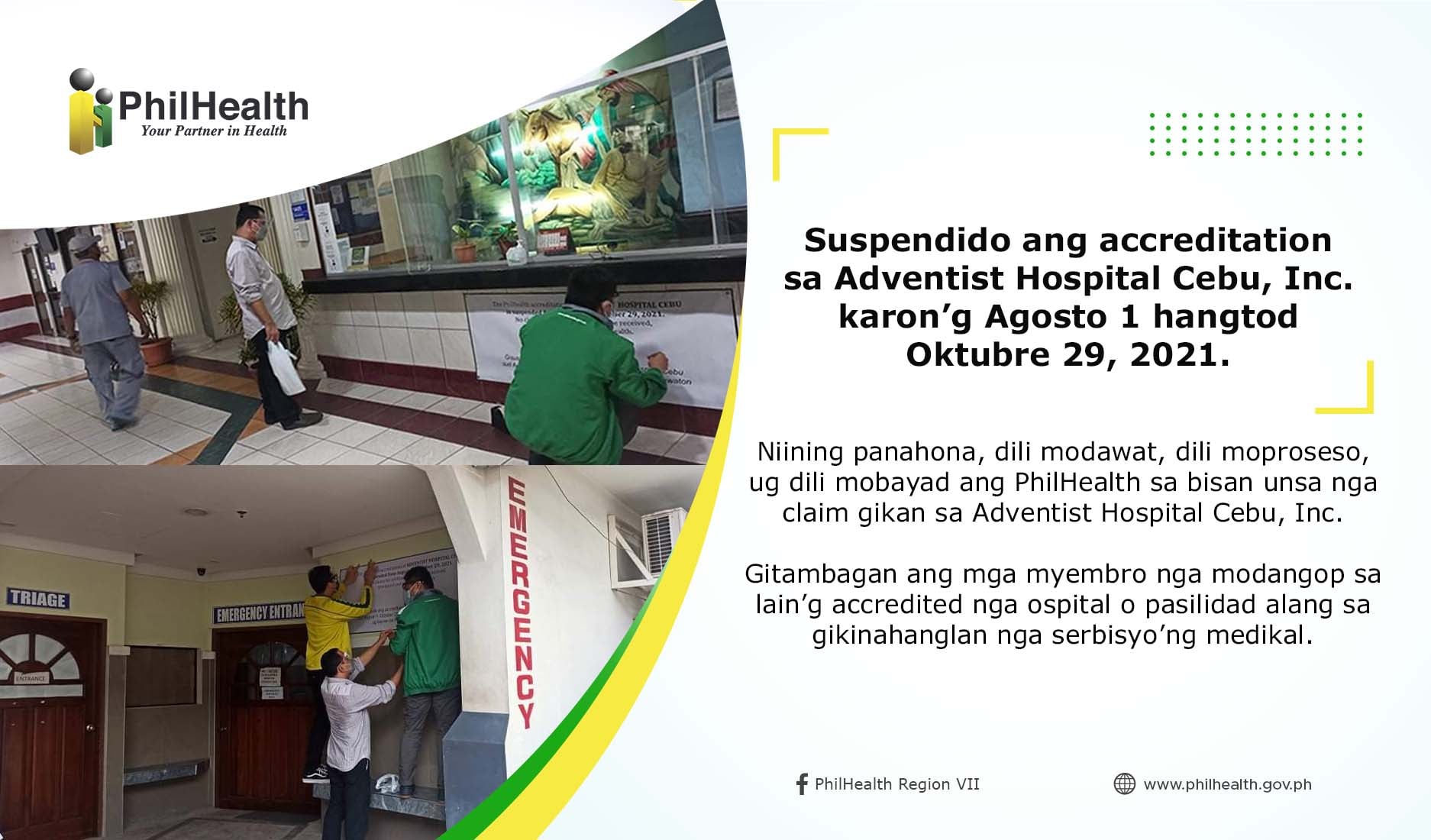 PhilHealth suspends AHC accreditation for 3 months | Cebu Daily News