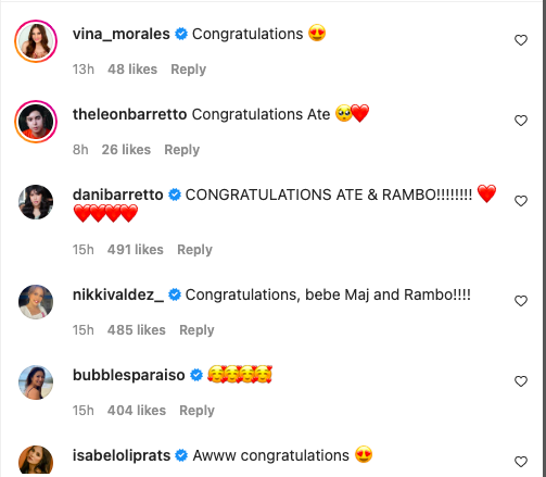 Celebrities gush over Maja Salvador's engagement online | Cebu Daily News