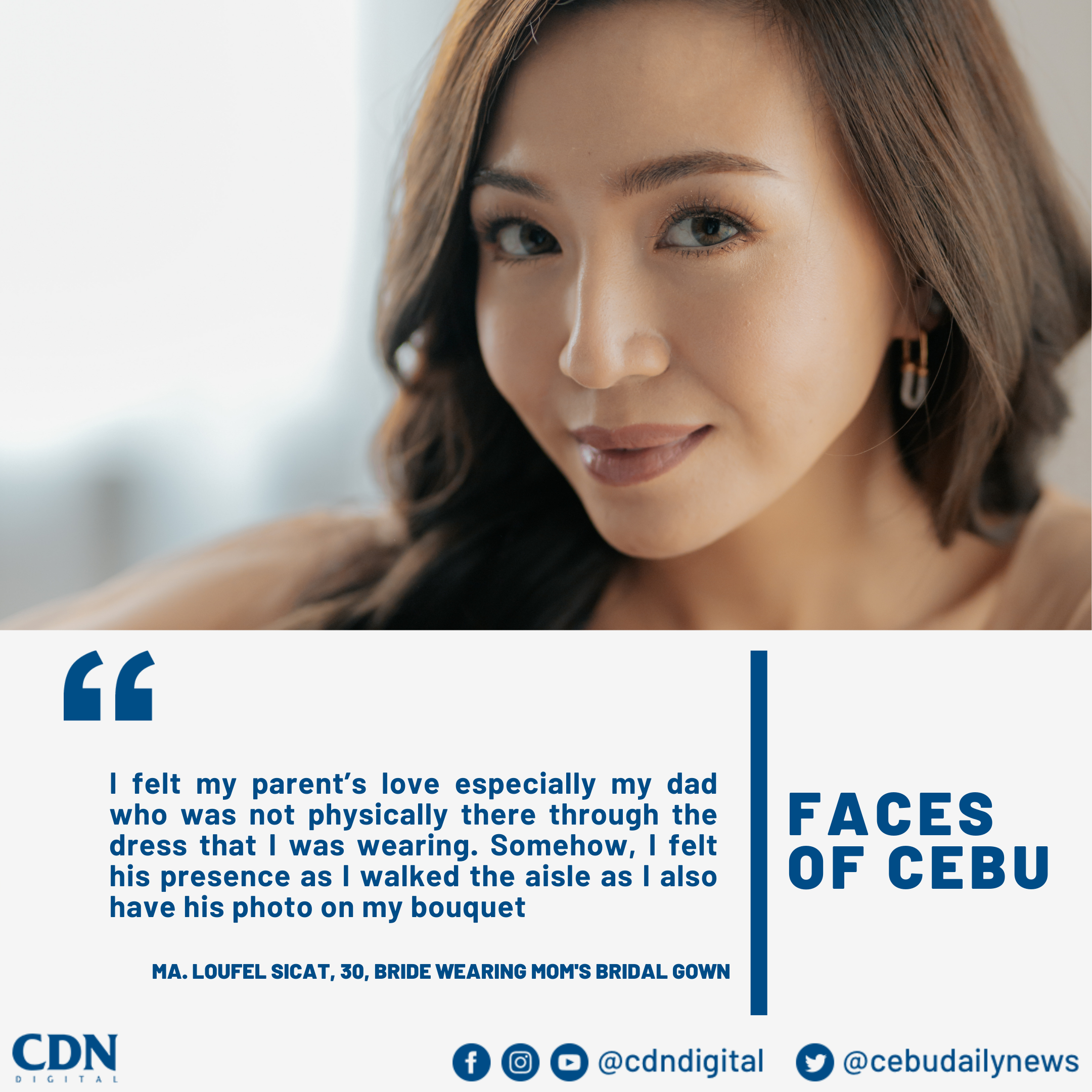 Faces of Cebu: Ma. Loufel Sicat, 30, bride wearing mom's bridal gown ...