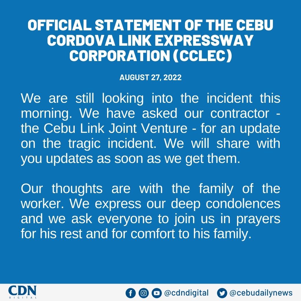 Steelman dies after falling from side of Cebu-Cordova bridge post ...