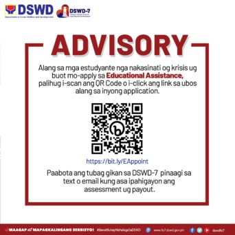 DSWD-7 launches QR code, link for educational assistance application ...