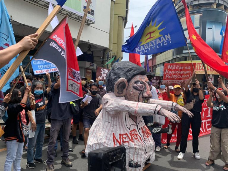 Cebu-based progressive groups stage anti-Marcos rally on 50th ...