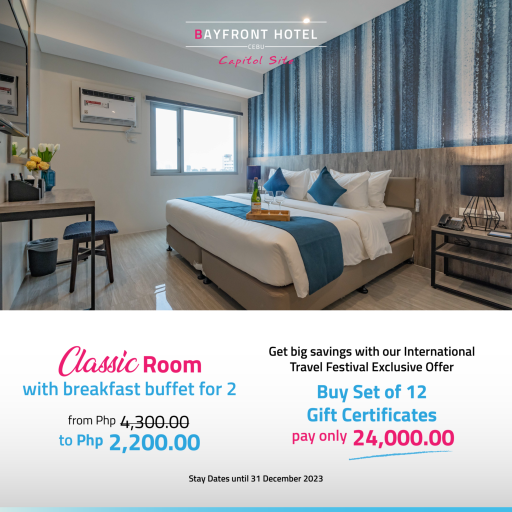 Enjoy a relaxing and rejuvenating summer staycation at Bayfront Hotel ...