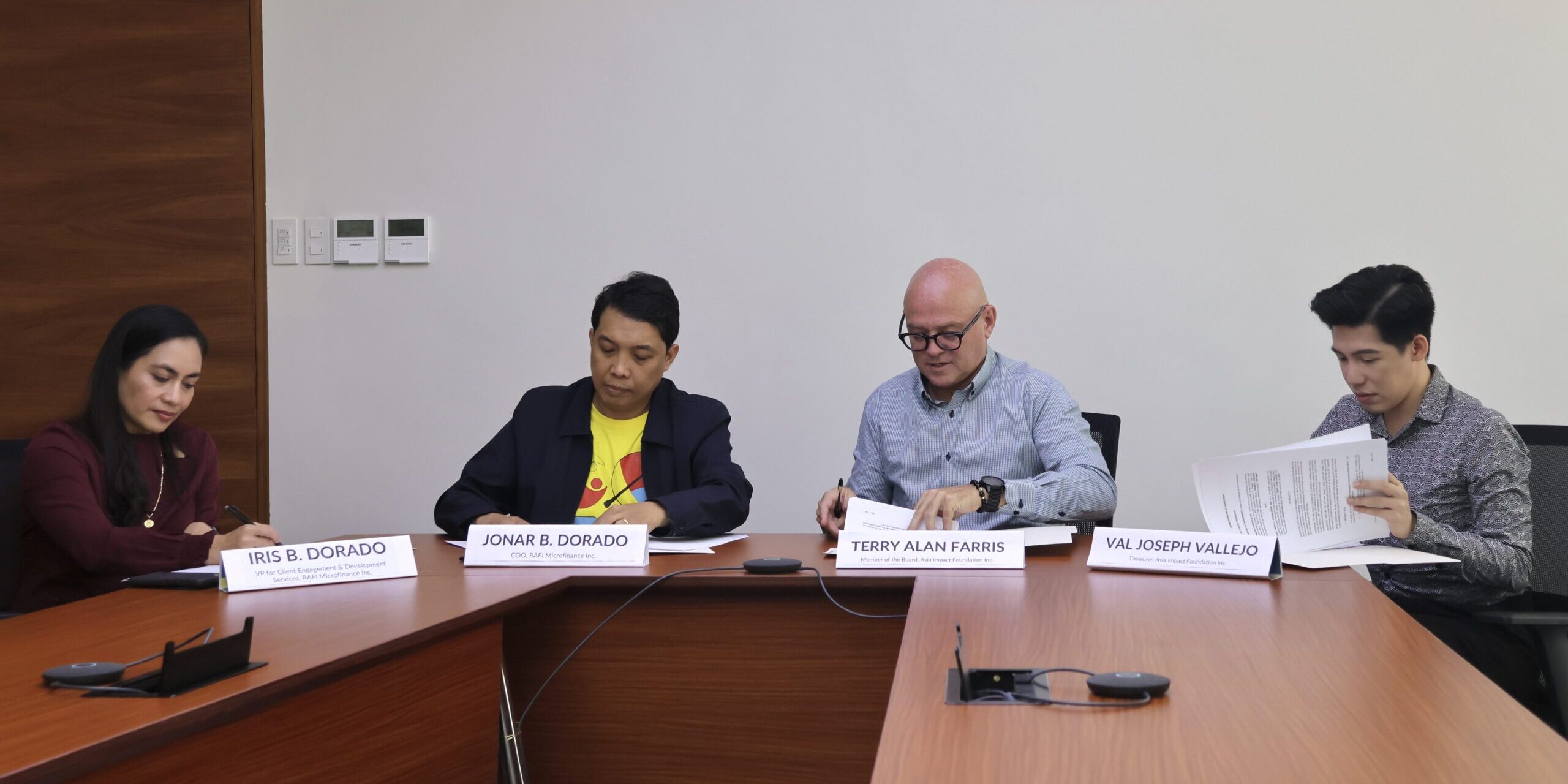 MOA Signing: RAFI MFI x AIFI