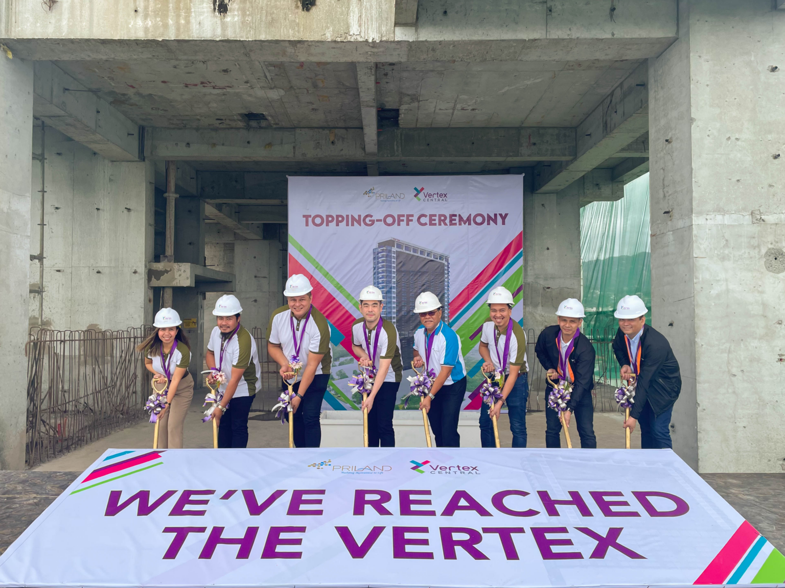Priland marks another milestone with Vertex Central topping-off ceremony