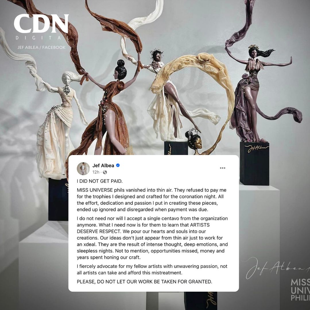 Jef Albea, visual artist to MUPh: 'I did not get paid'