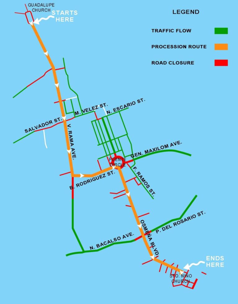 Sinulog 2025: Road closures in Cebu City to watch out for