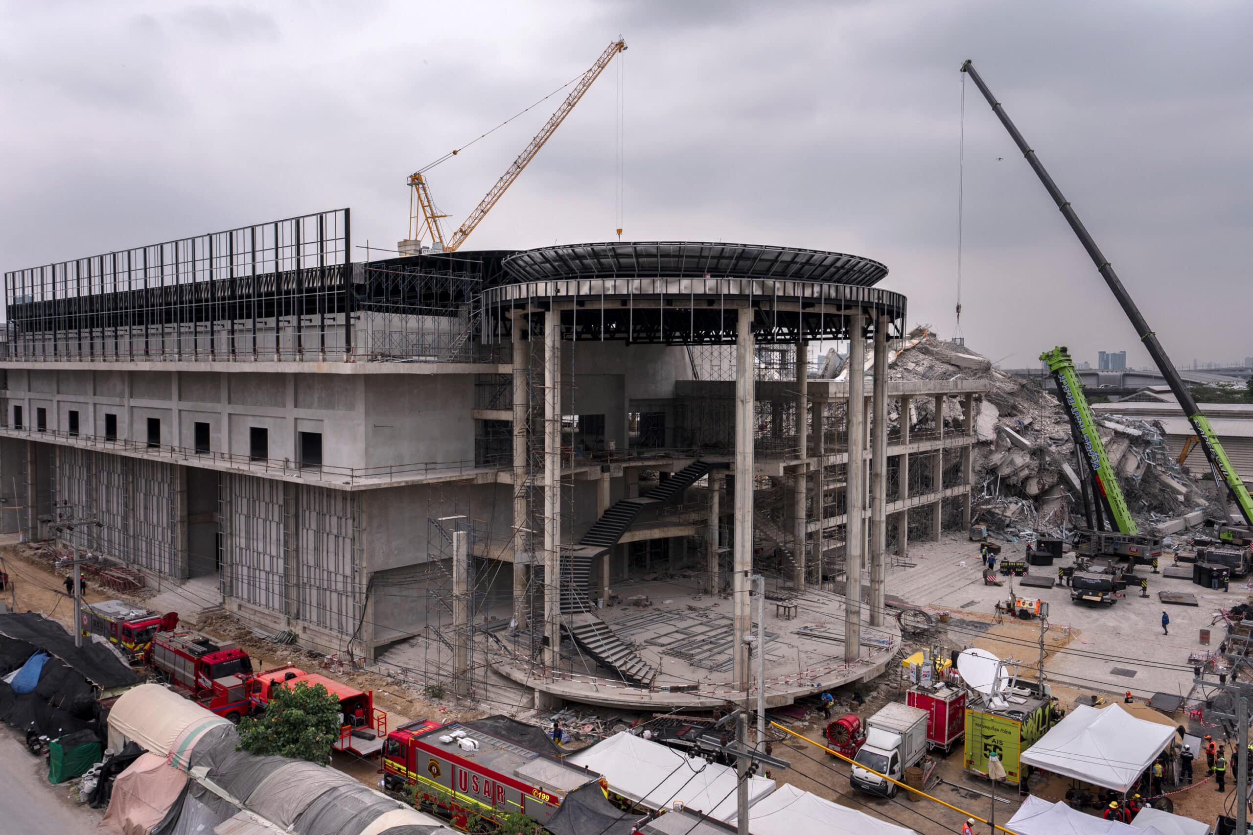 Bangkok building collapse: ‘Devastated’ relatives await news