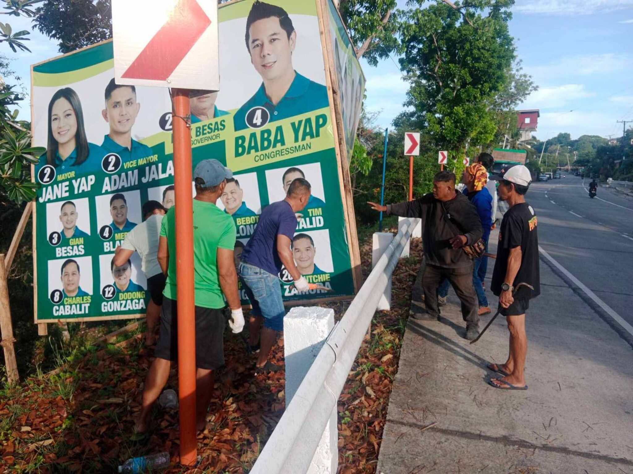 Jane Yap of Bohol says remove campaign tarpaulins for recycling