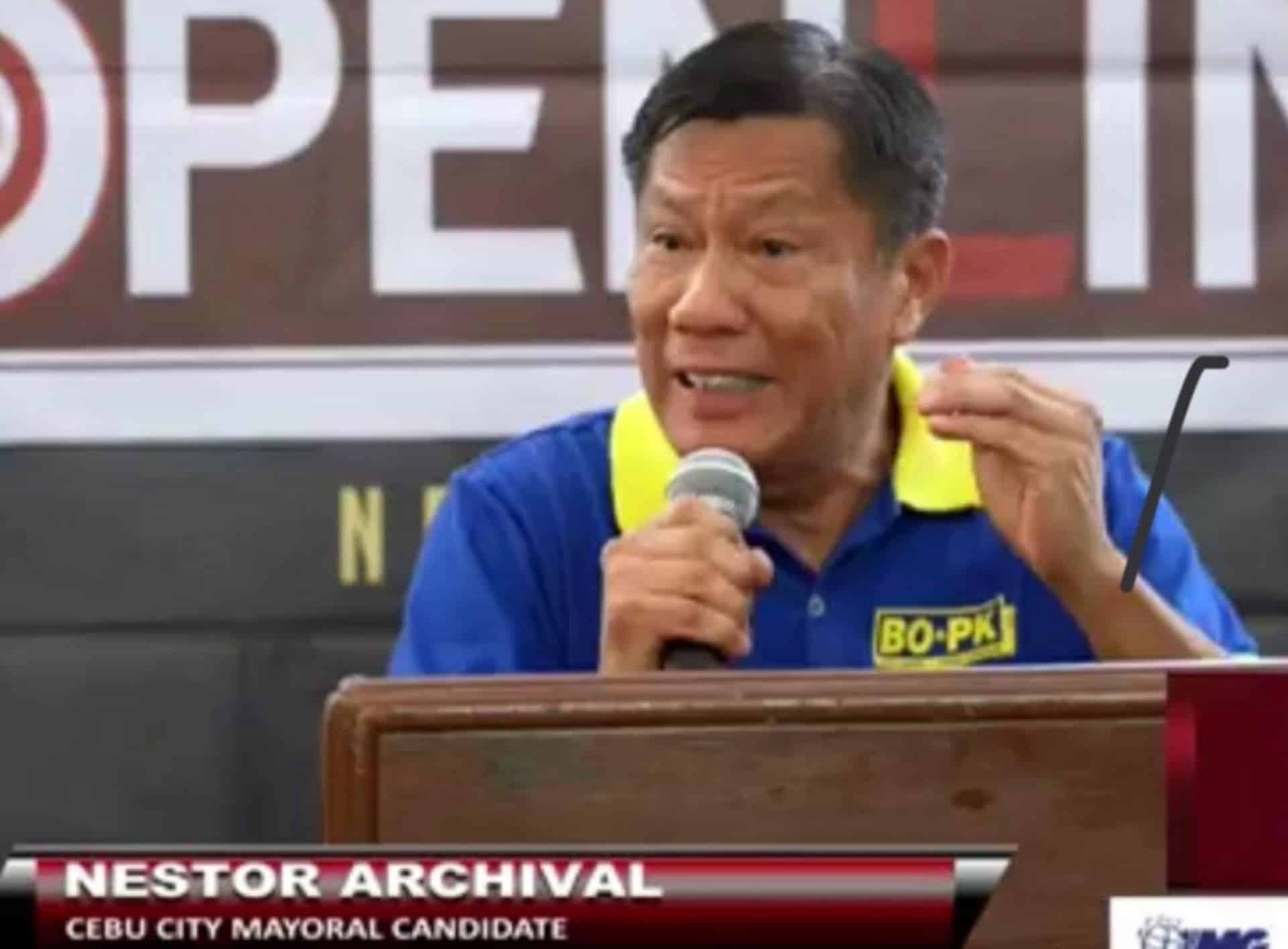 Nestor Archival, mayoral bet of Cebu City : Free hospitalization if...