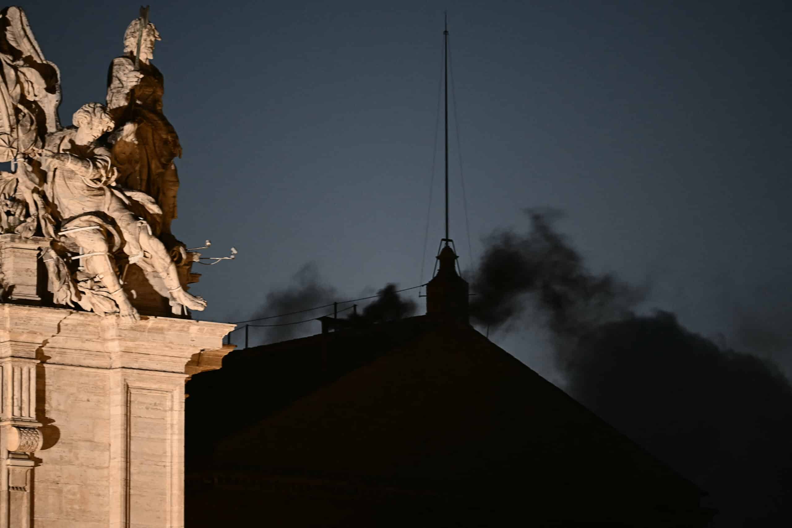 Black smoke: Cardinals fail to elect new pope on first try