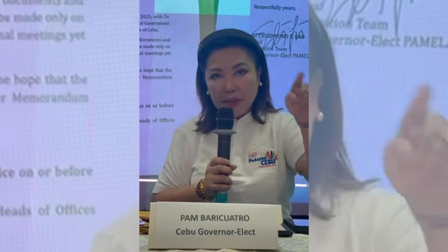 Pam Baricuatro hits Gwen for delaying transition proceedings