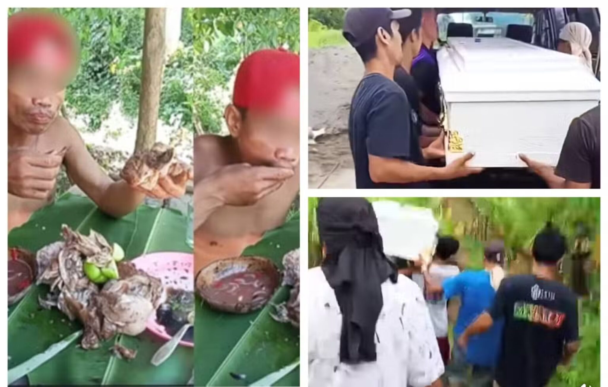 Vlogger nga namatay sa bukog sa manok gilubong na