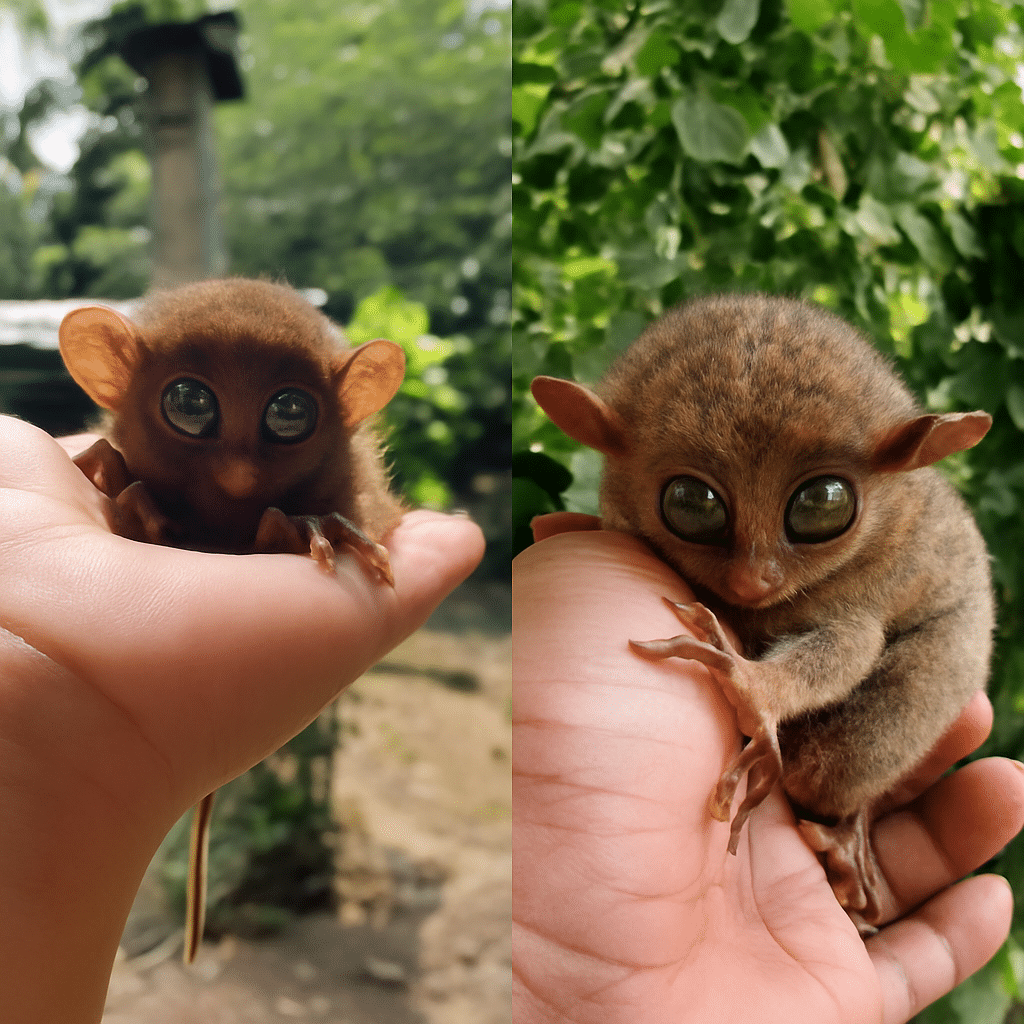 Woman rescues tarsier from cat attack in Ormoc City | Cebu Daily News