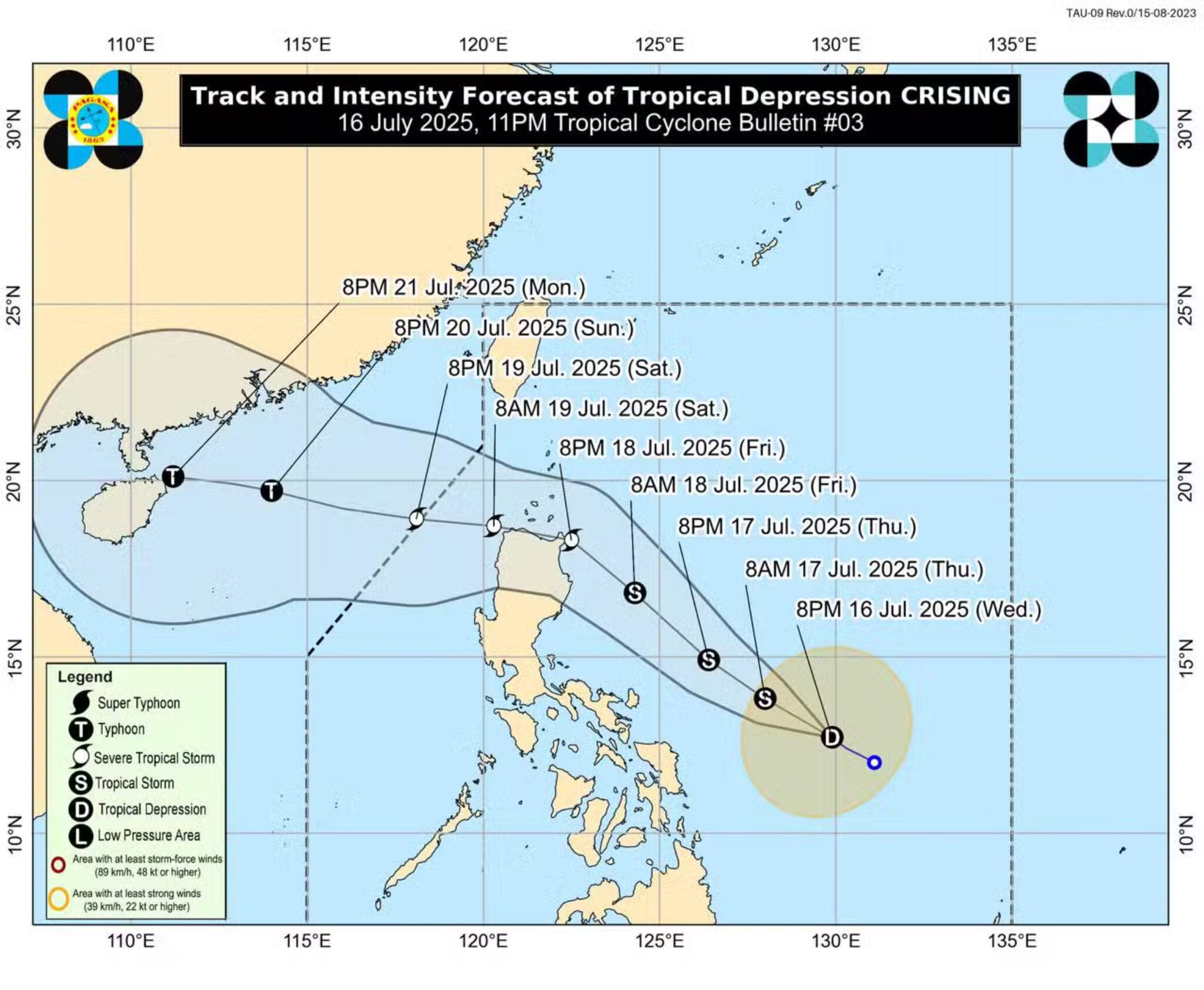 Pagasa: Tropical Depression Crising threatens northern Luzon | Cebu ...