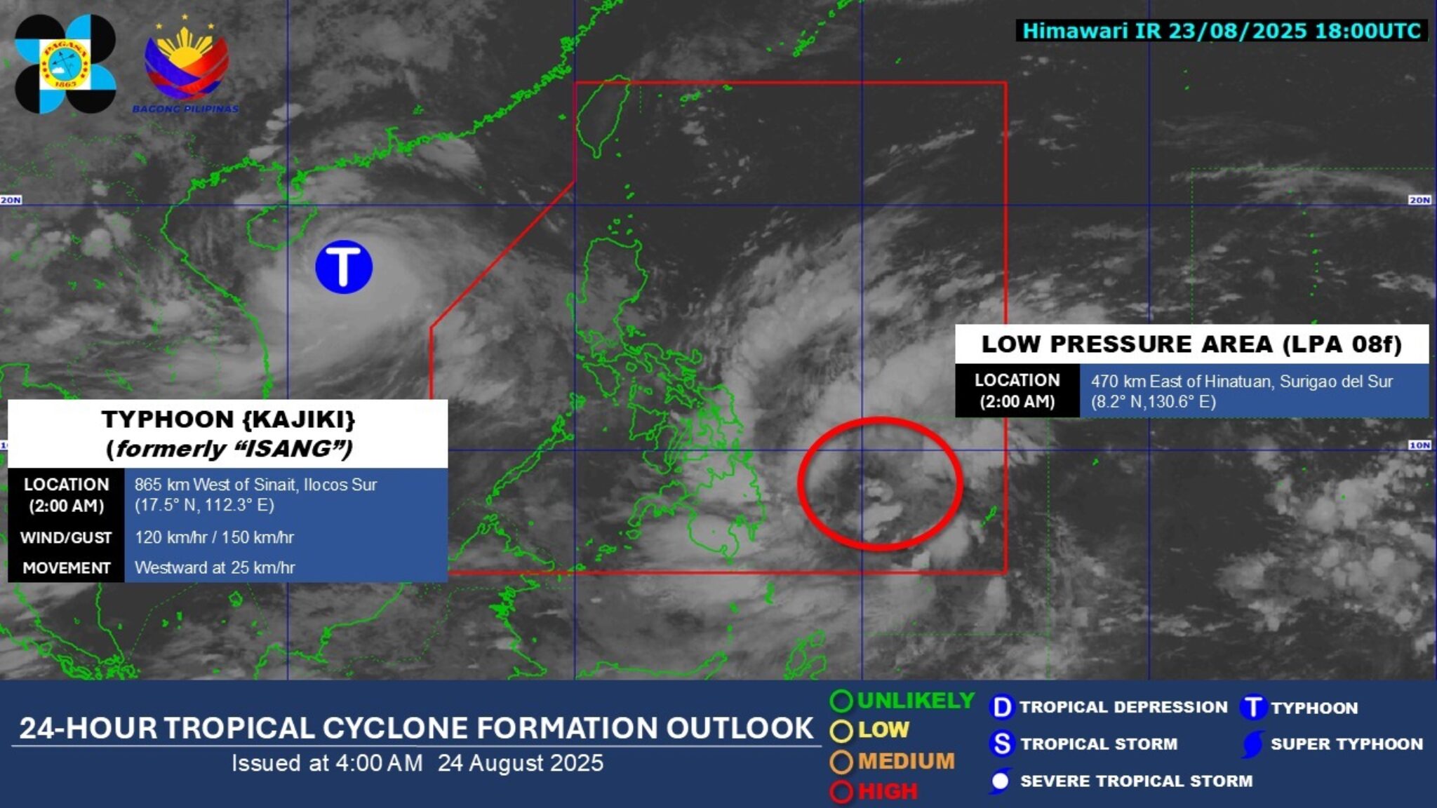 LPA east of Mindanao likely to worsen Sunday - Pagasa