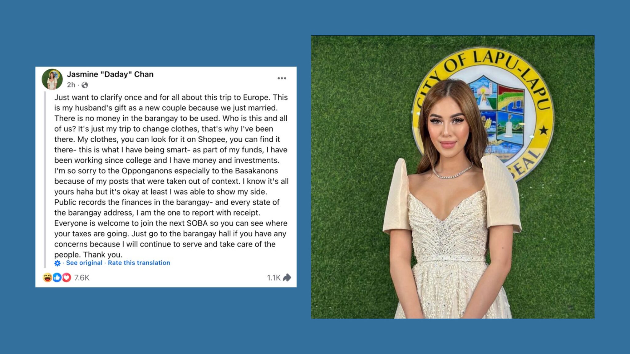 Jasmine Chan breaks silence on Europe trip, denies misuse of funds