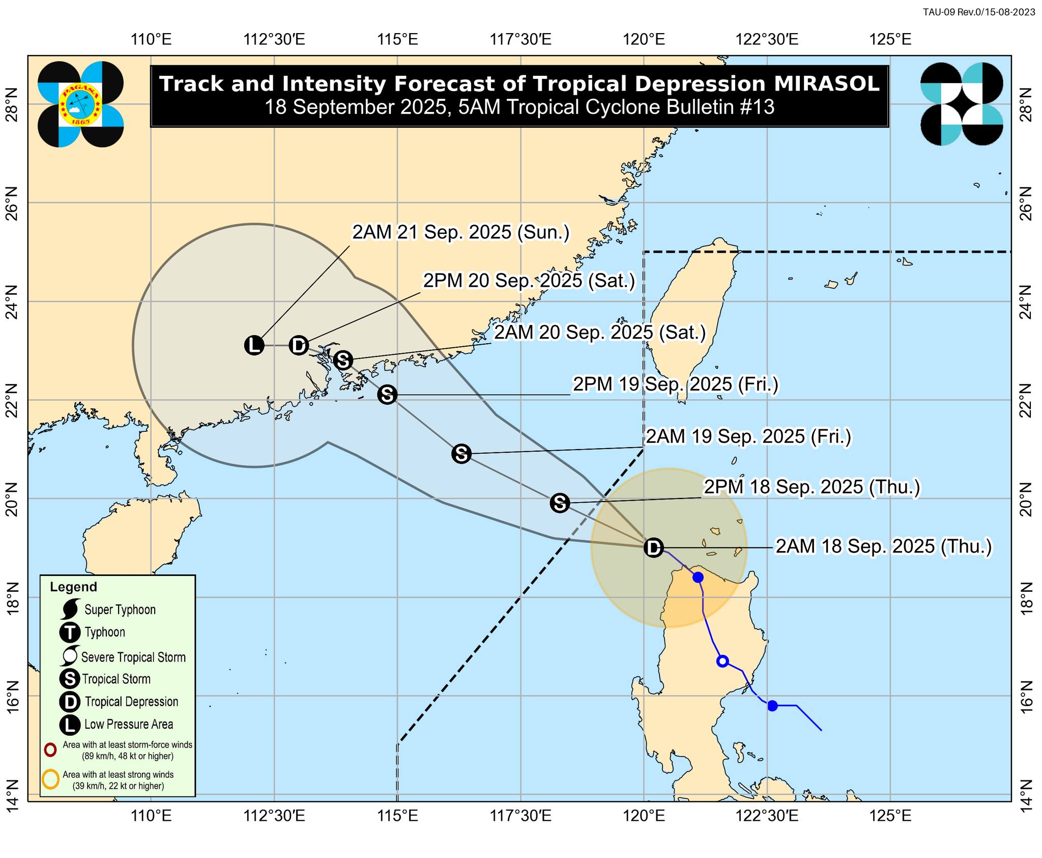 Mirasol to exit PAR today as Nando maintains its strength