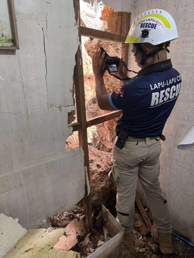 Landslide hits Barangay Pusok in Lapu-Lapu City, 3 houses damaged ...