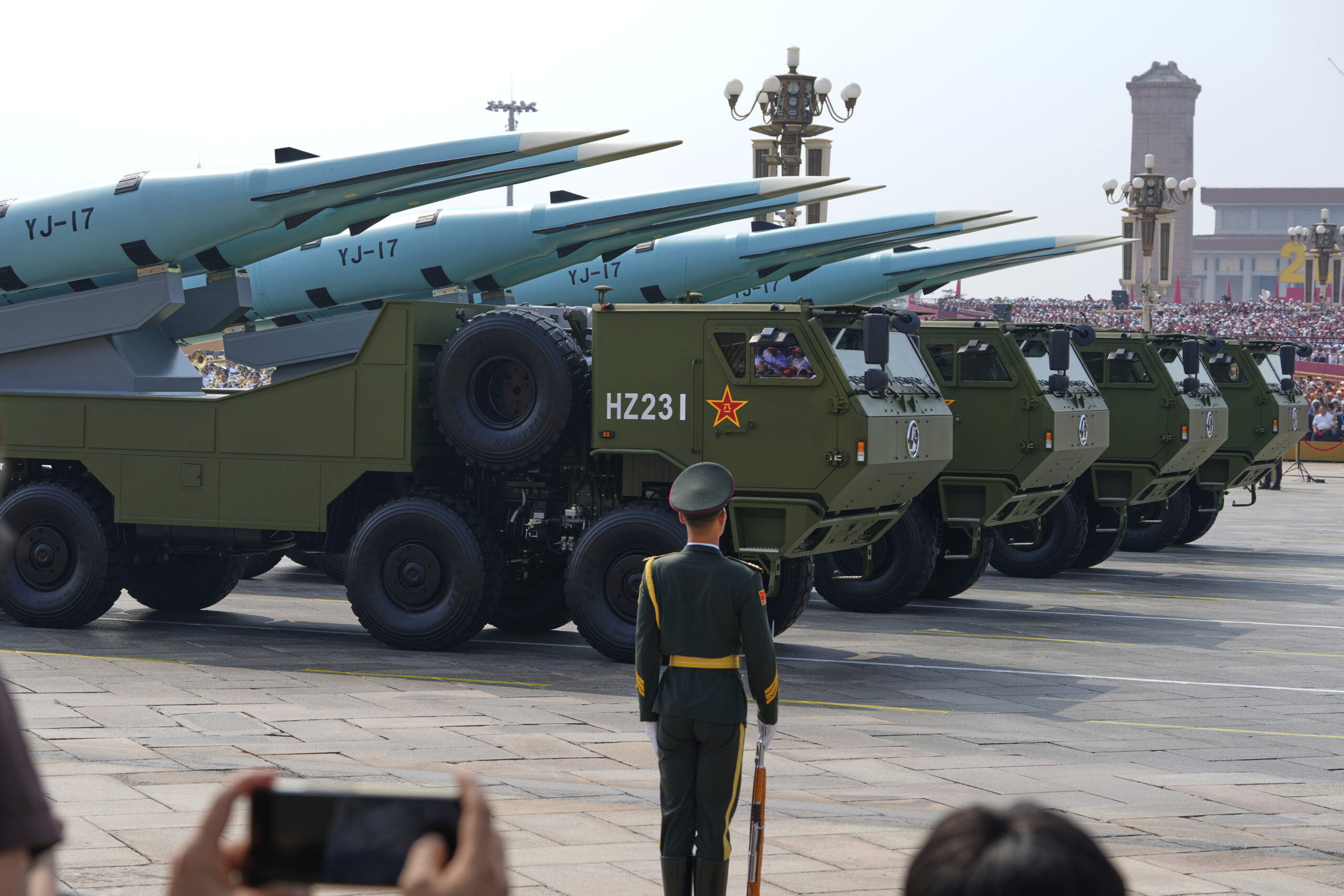 China shows off military strength in a parade