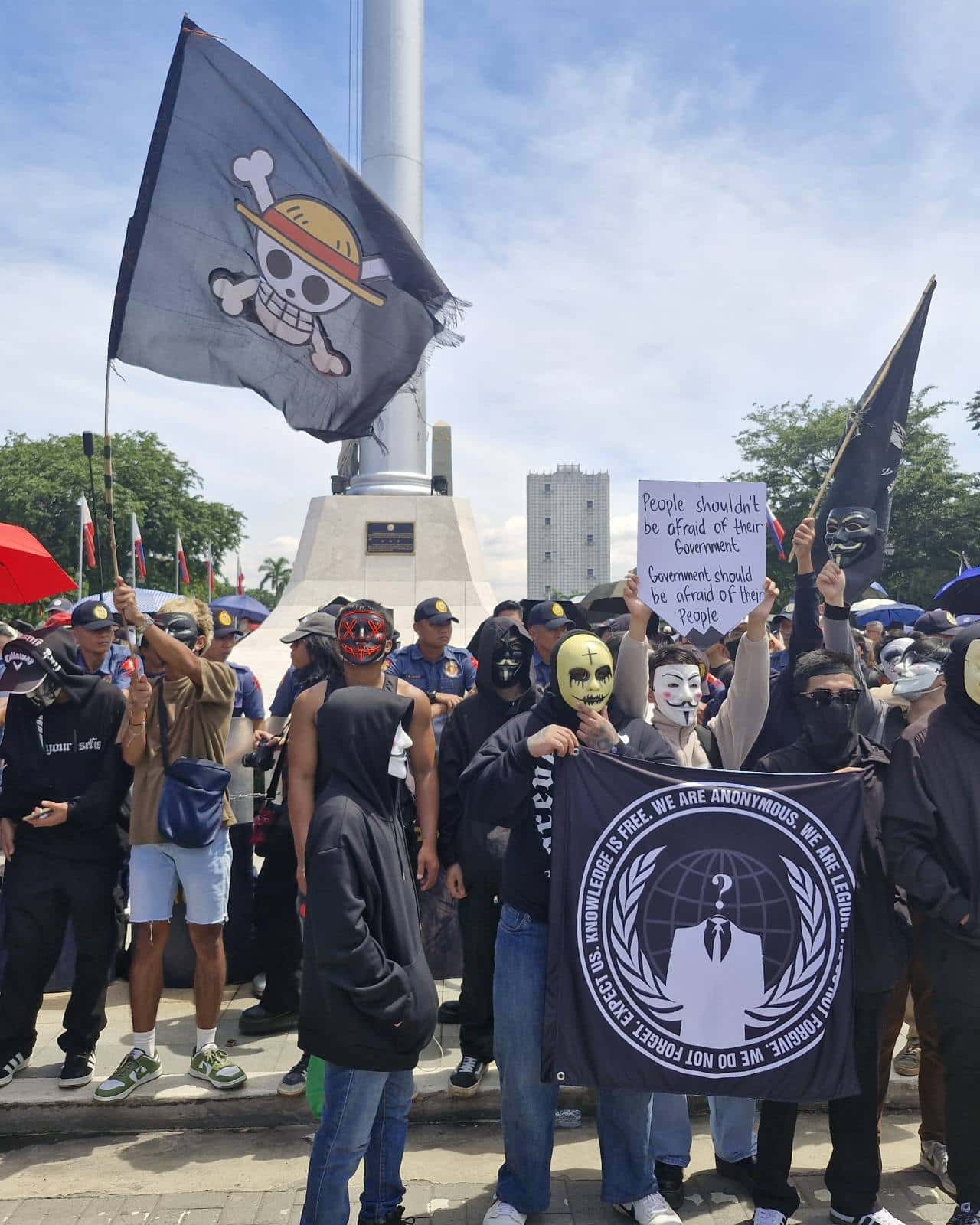 ‘One Piece’ flag as a symbol of protest