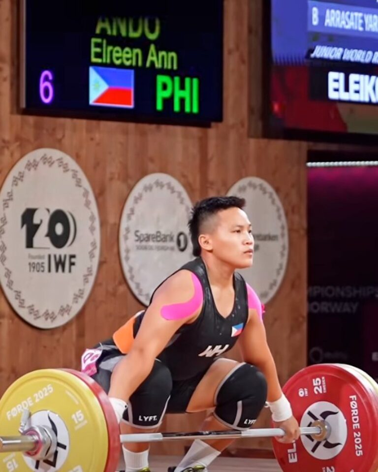 Elreen Ando secures bronze in IWF World C'ships