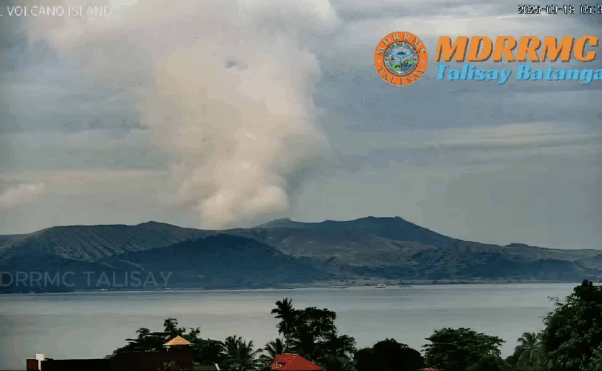 Taal Volcano erupts early morning of Oct. 1, - Phivolcs,