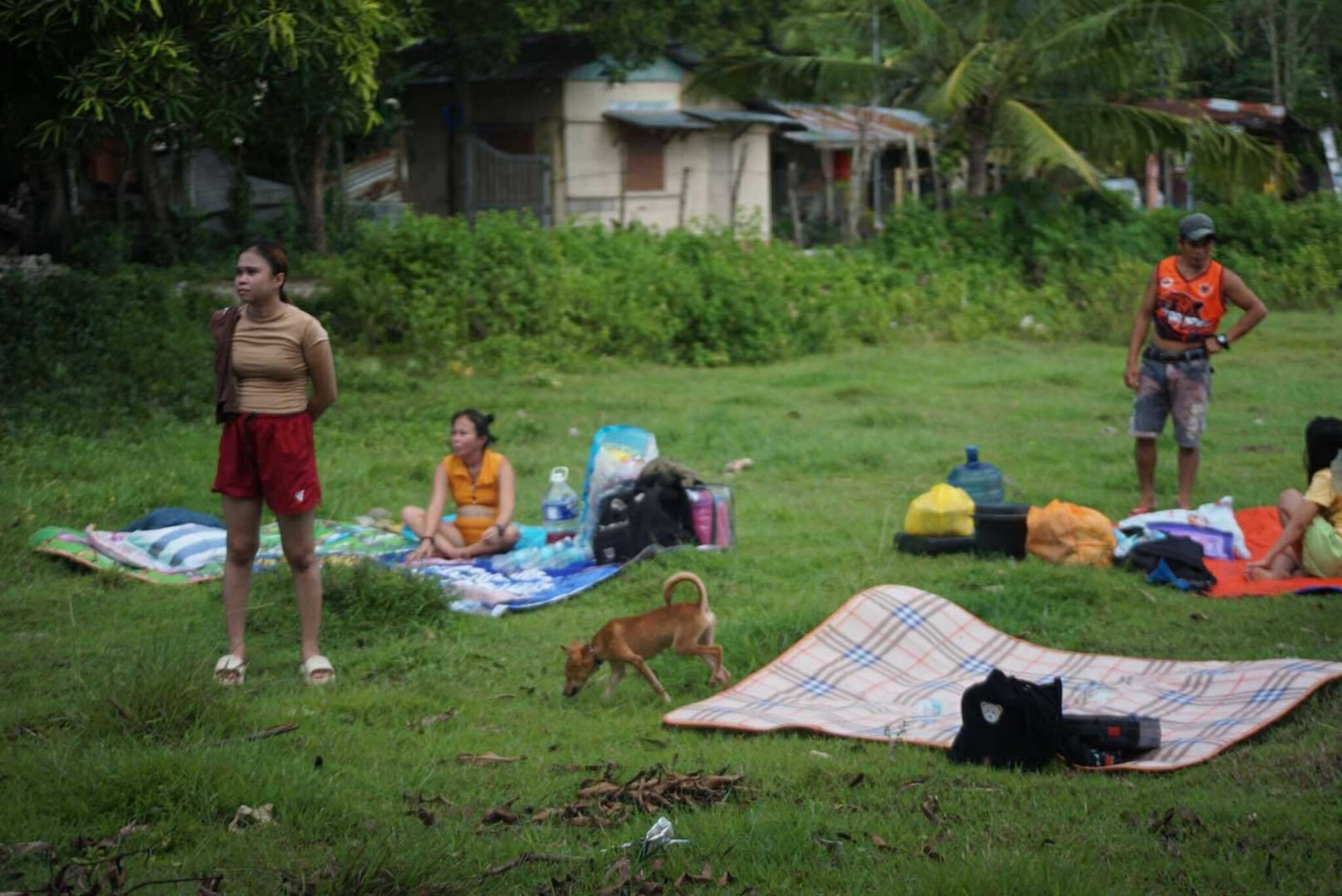 Cebu quake victims opt to sleep in open fields amid aftershocks