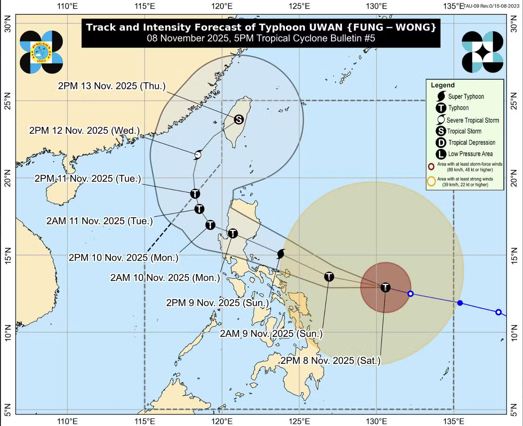 Signal No. 4 now up in Catanduanes as Uwan nears Bicolandia