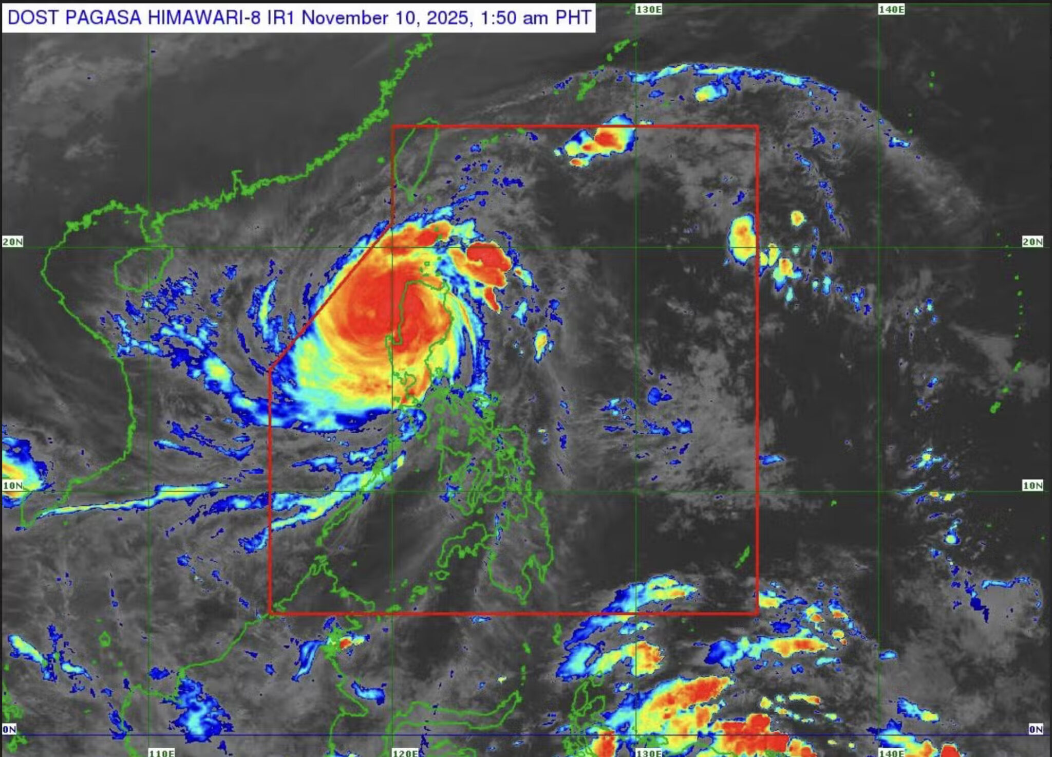 Uwan weakens as it hits Luzon’s mountain ranges