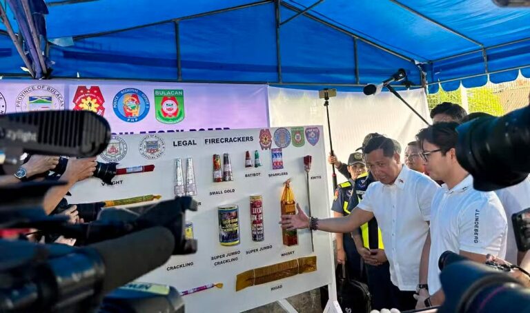 Bocaue: Banned firecrackers put on display to warn public