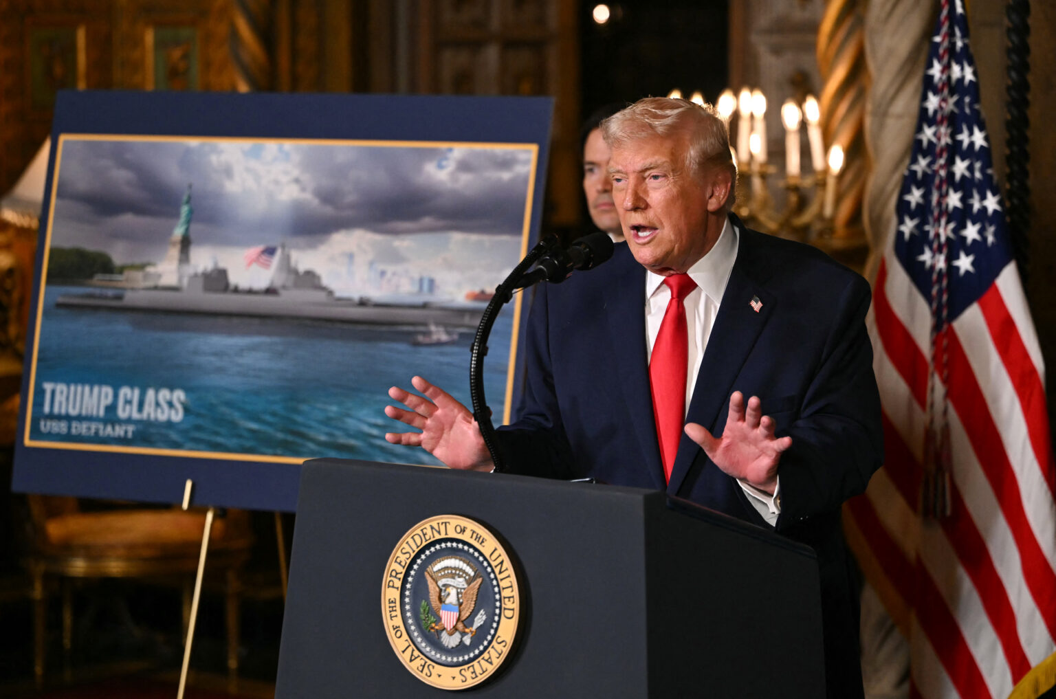 Trump announces new US warship class named after himself