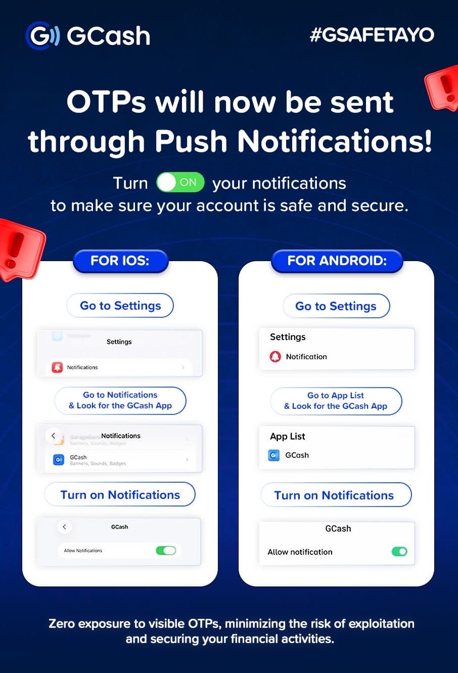 GCash launches In-App OTPs to strengthen security