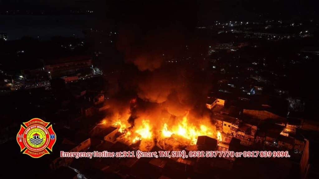 400 left homeless after huge fire hits Tinago, Cebu City
