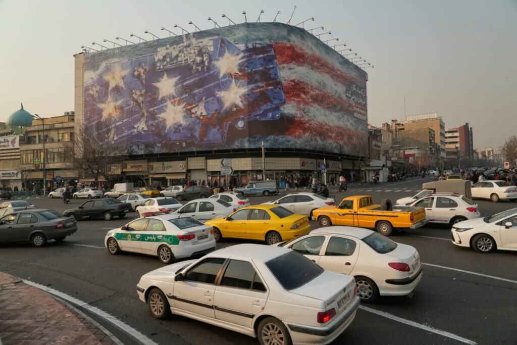 Iran unveils new mural warning of retaliation if US military strike
