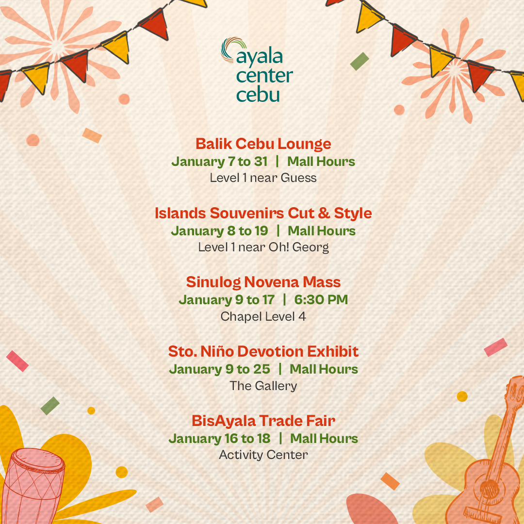 Ayala Center Cebu Unveils Full Sinulog Schedule