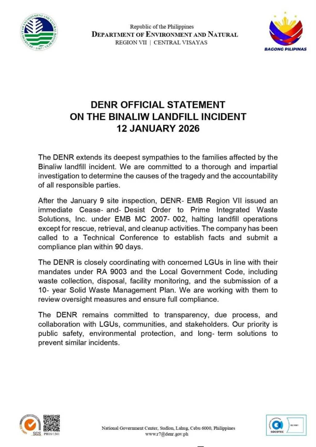 Binaliw landfill collapse in Cebu City: Live updates