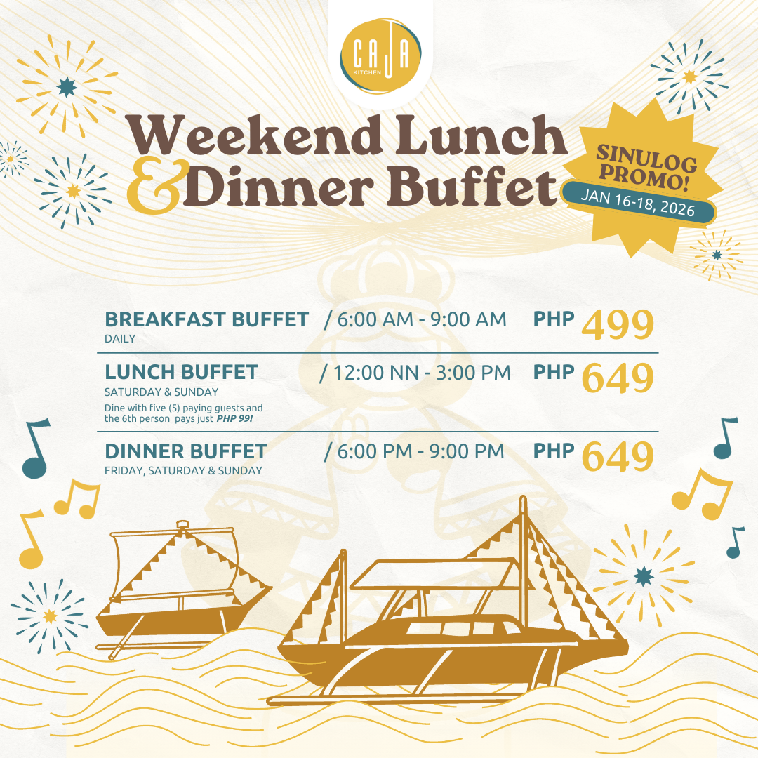 Caja Kitchen Cebu’s Sinulog weekend buffet rates