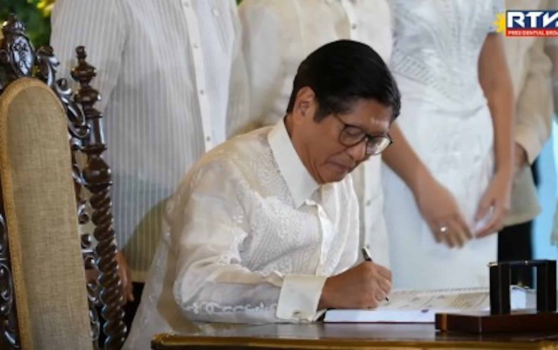 PBBM declares special non-working days in 5 areas