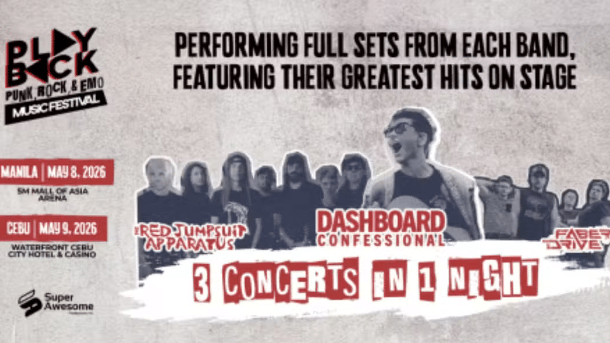 Playback Punk, Rock, and Emo Music Festival highlights 3 concerts